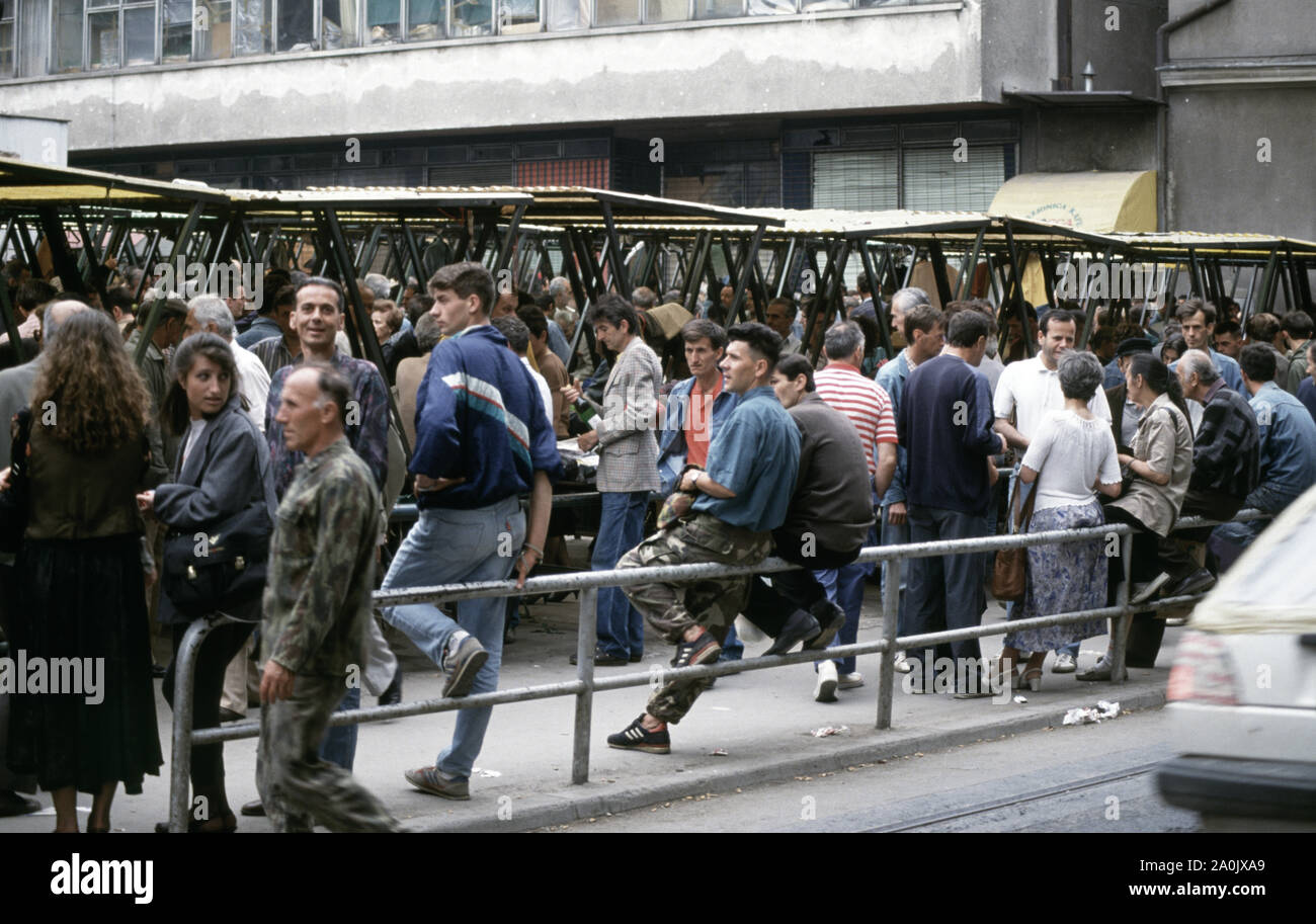 31st May 1993 During the Siege of Sarajevo: the Pijaca Markale (market ...