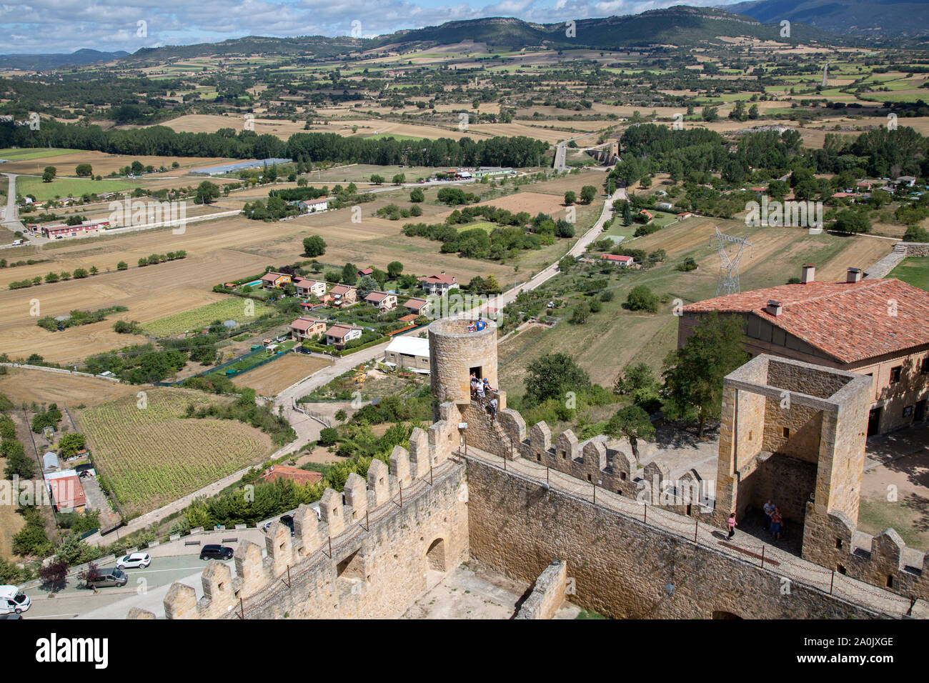 View from Castle in Village of Frias, Burgos, Spain Stock Photo - Alamy