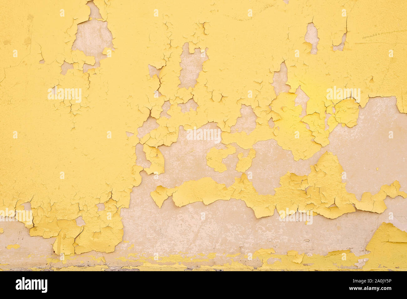 Texture of cracked yellow wall background. Old cracked background Stock ...