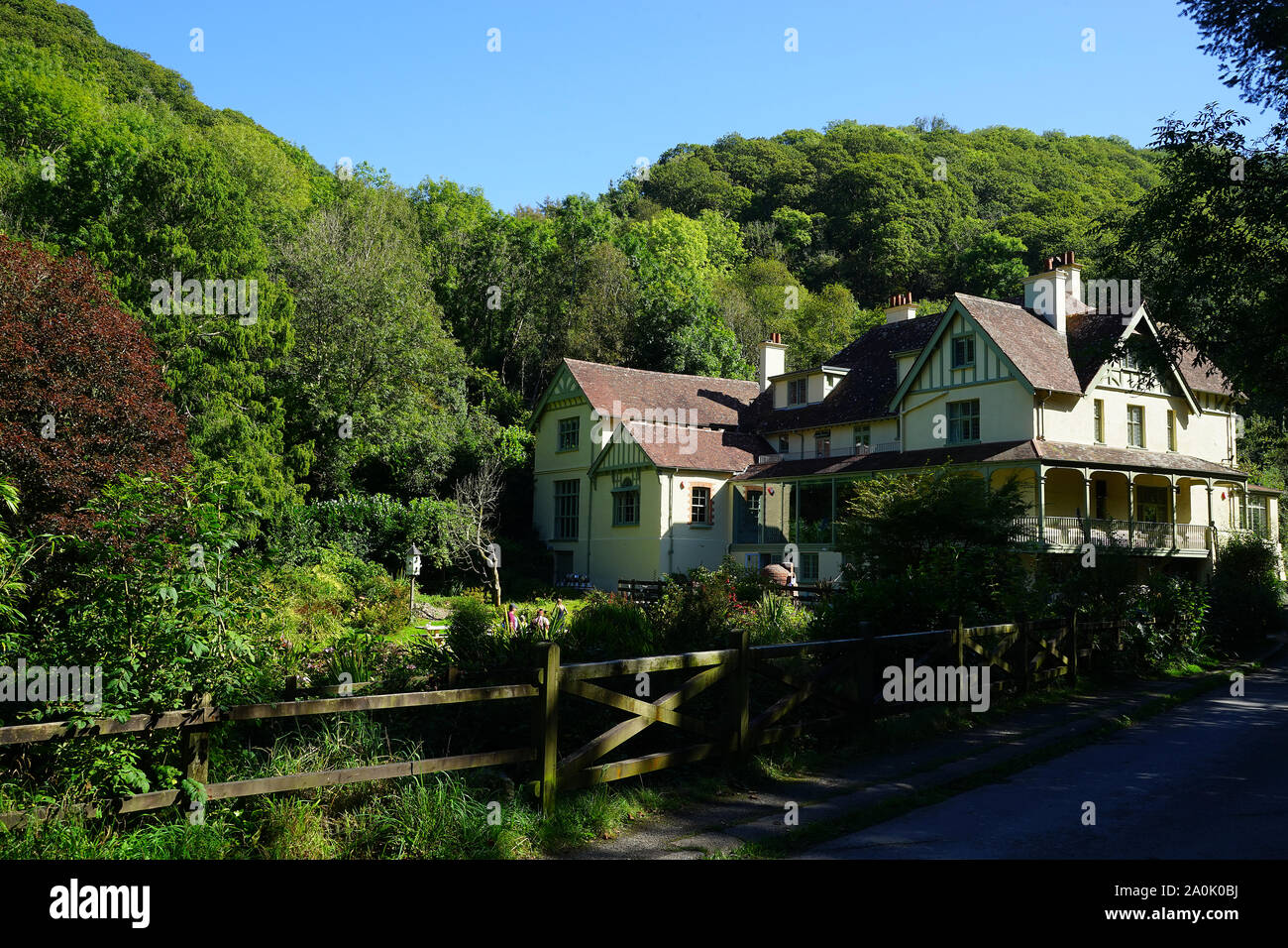 The Hunter's Inn, Heddon's Mouth Cleave, Exmoor Stock Photo - Alamy