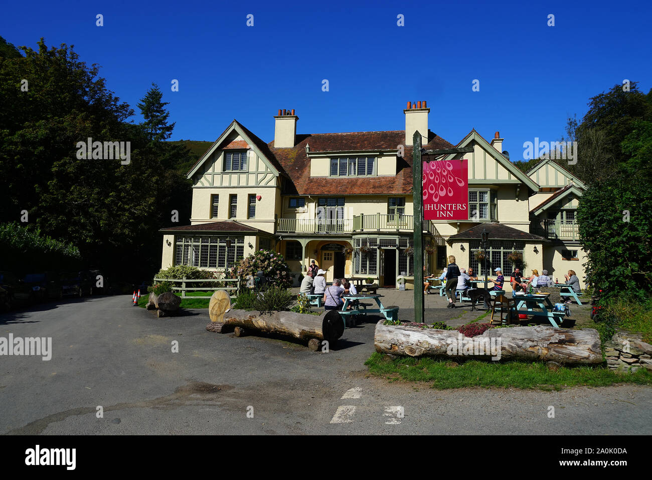The Hunter's Inn, Heddon's Mouth Cleave, Exmoor Stock Photo - Alamy