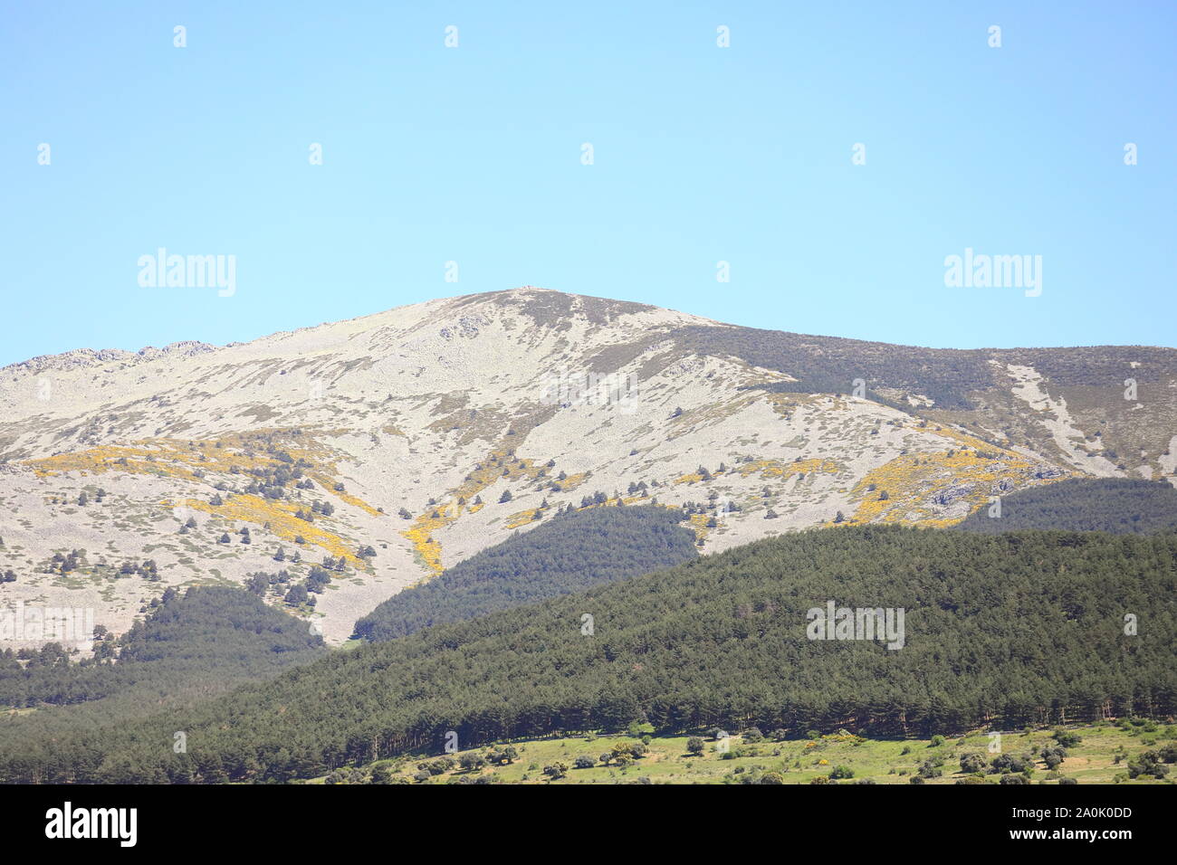 Mountain scenery nature background Segovia Spain Stock Photo - Alamy