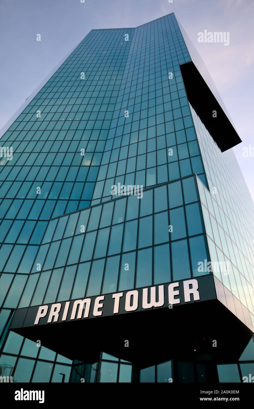 Skyscraper prime tower zurich hi-res stock photography and images - Alamy