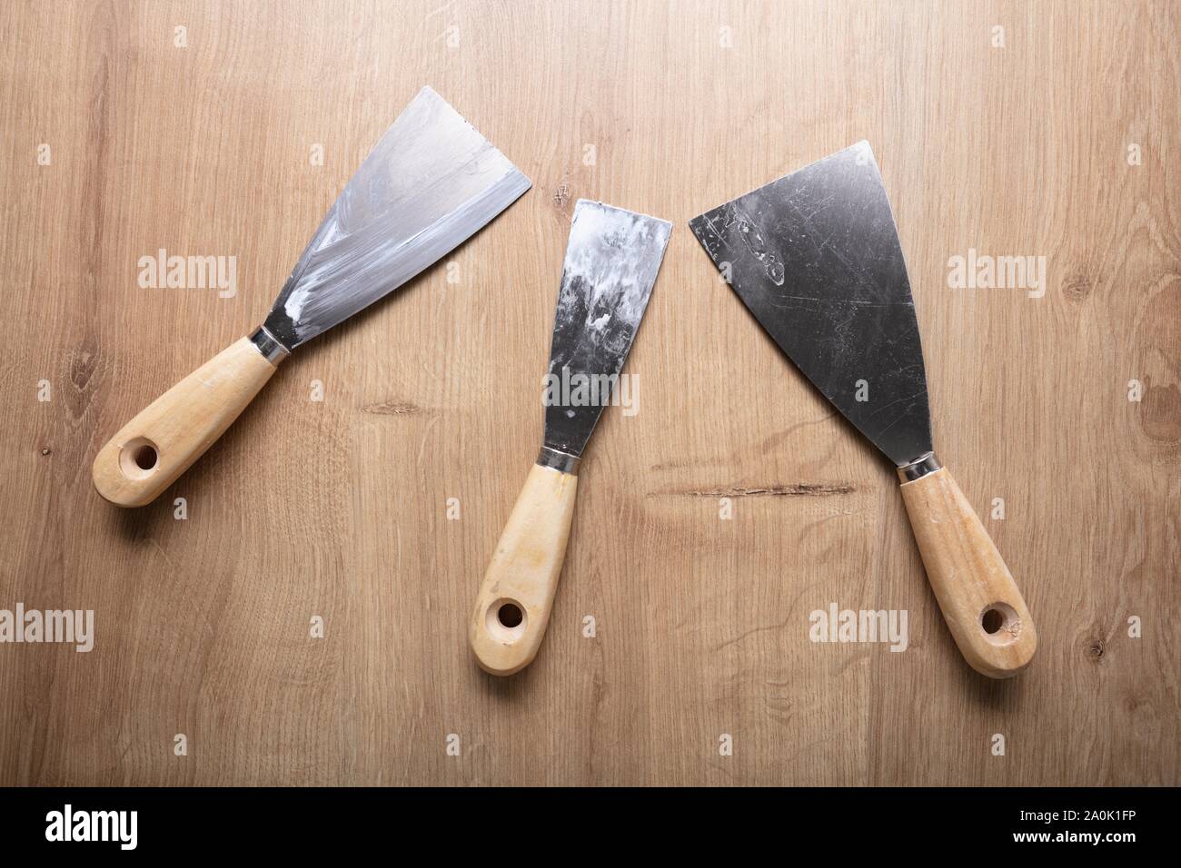 Trowels putty hi-res stock photography and images - Alamy