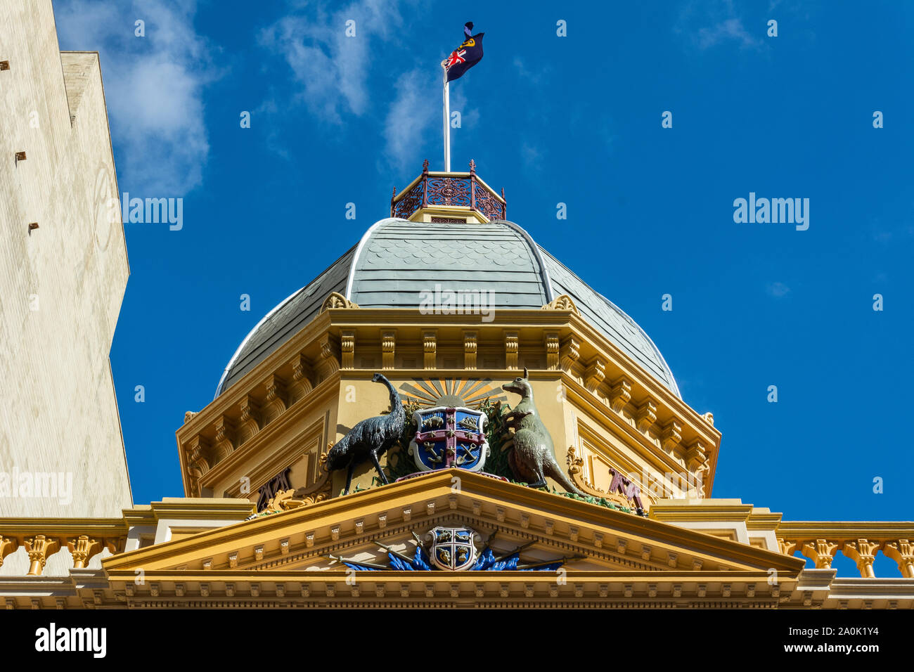 Adelaide, Australia - March 16, 2017. Architectural detail of the ...