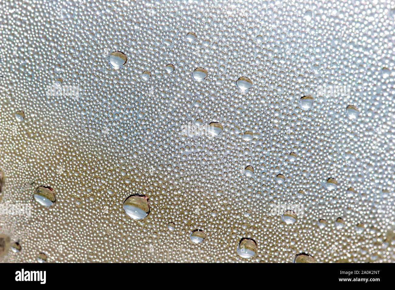 Natural water drops on glass Stock Photo - Alamy