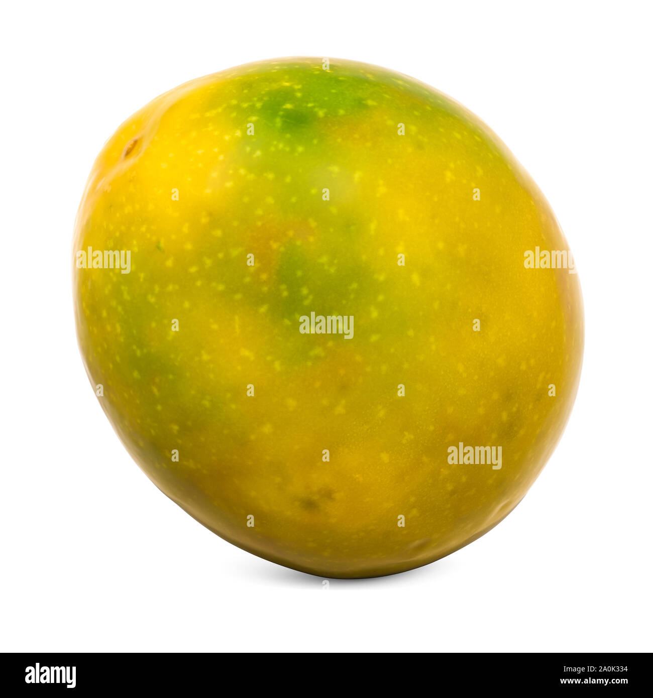 Passion fruit close-up 3d rendering with realistic texture isolated on ...