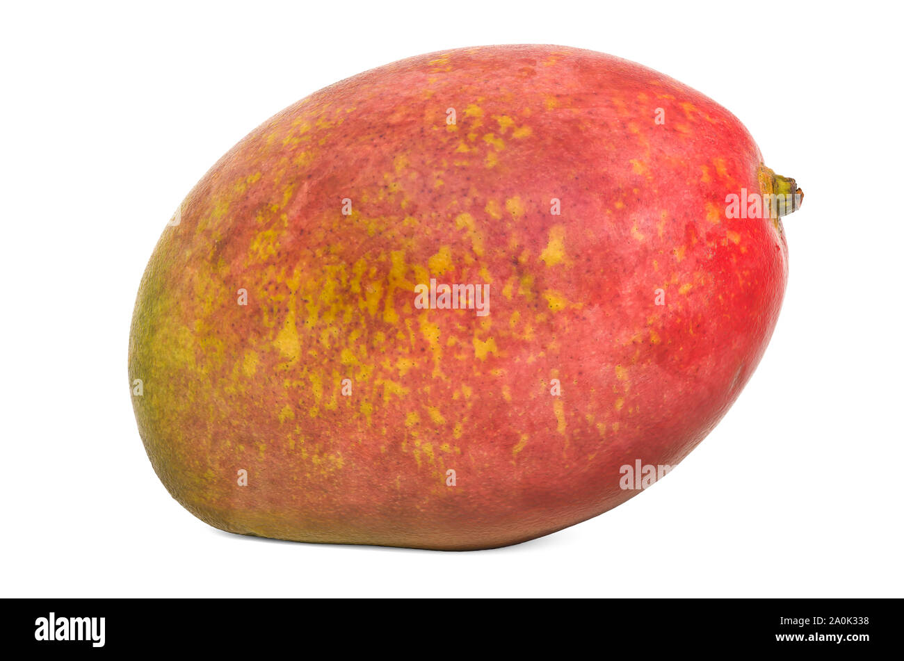 Mango close-up 3d rendering with realistic texture isolated on white ...