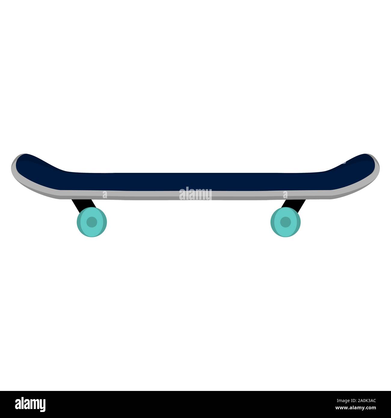 Isolated skateboard image on a white background - Vector Stock Vector ...