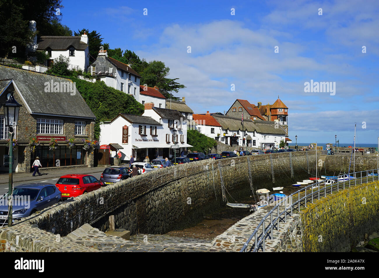 The harbour at Lynmouth Stock Photo - Alamy