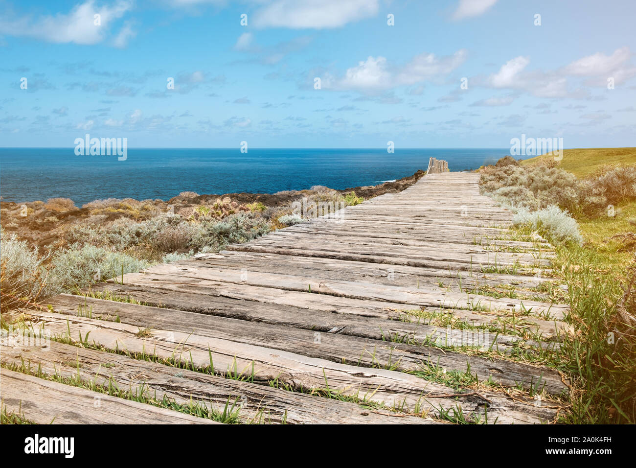 Plank wood pathway hi-res stock photography and images - Alamy