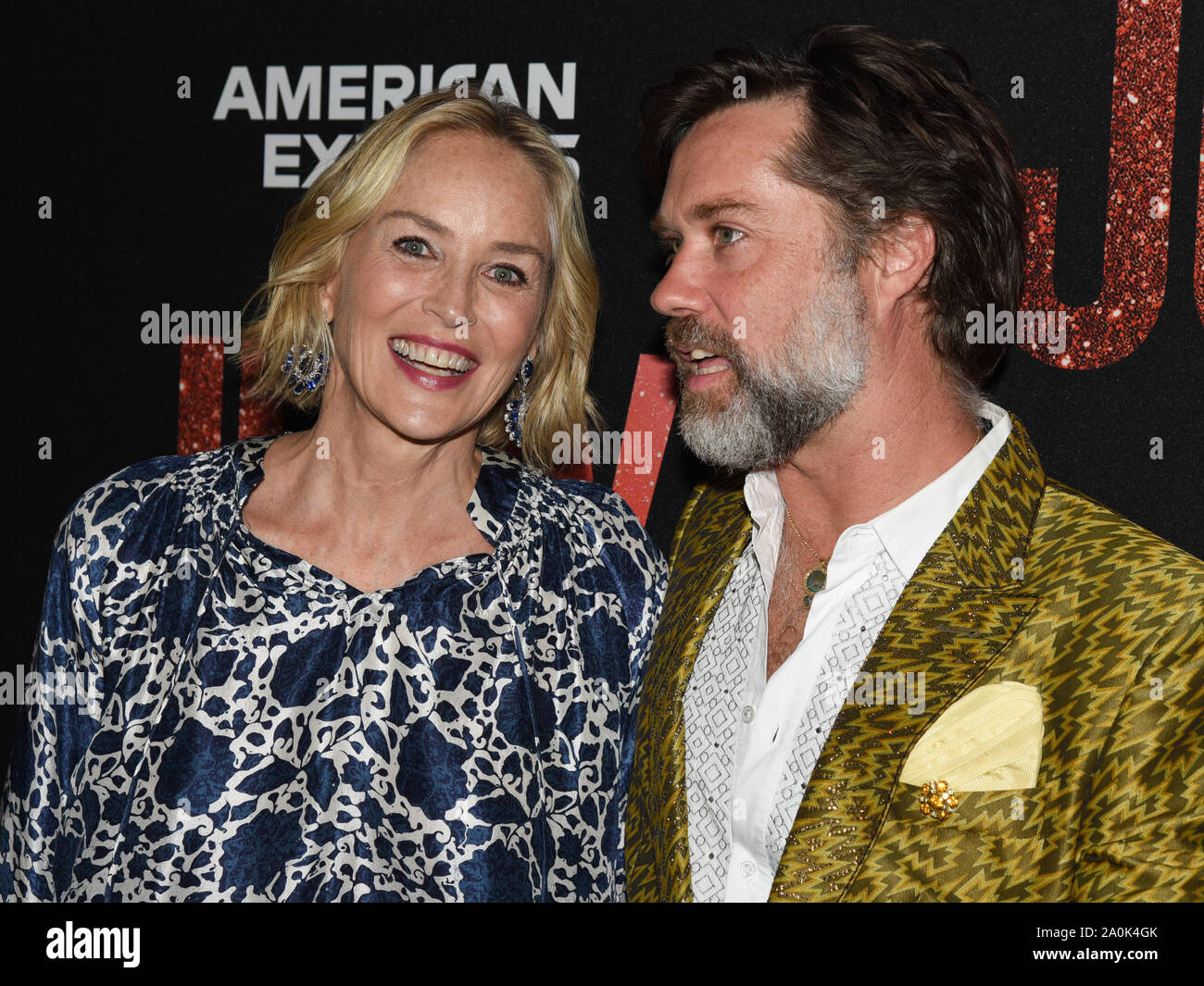 Beverly Hills, California, USA. 19th Sep, 2019. Sharon Stone, Rufus ...