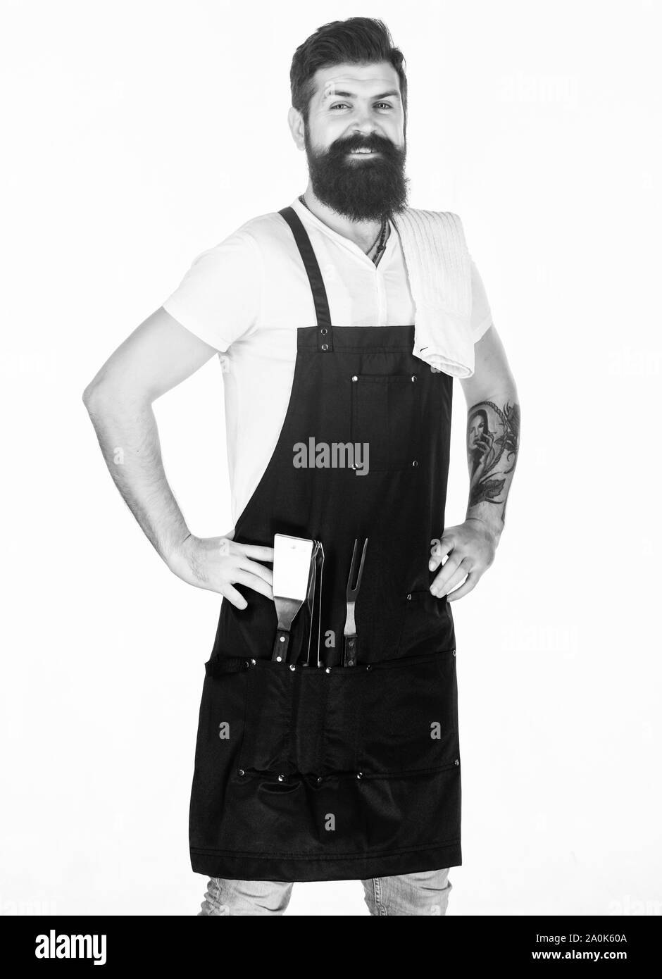 Barbeque master Black and White Stock Photos & Images - Alamy