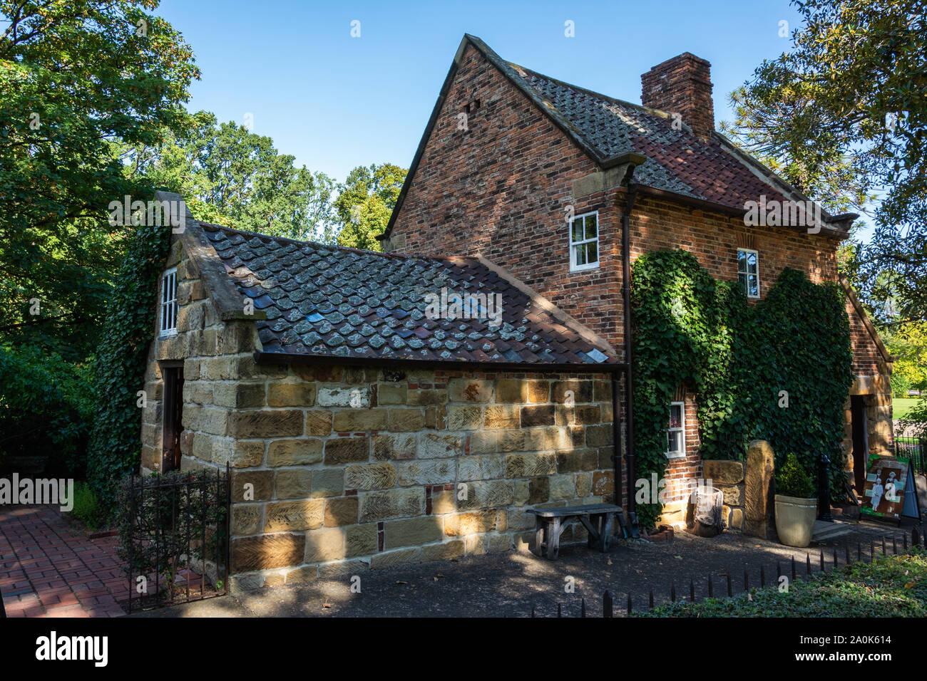Melbourne, Australia - March 8, 2017. Cook’s Cottage in the Fitzroy ...