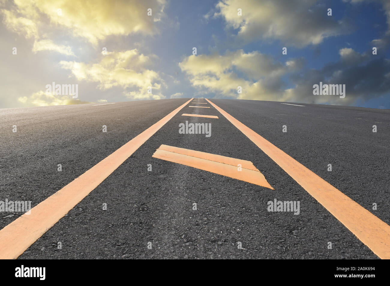 Road floor and sky background for your texture or content,The road ...