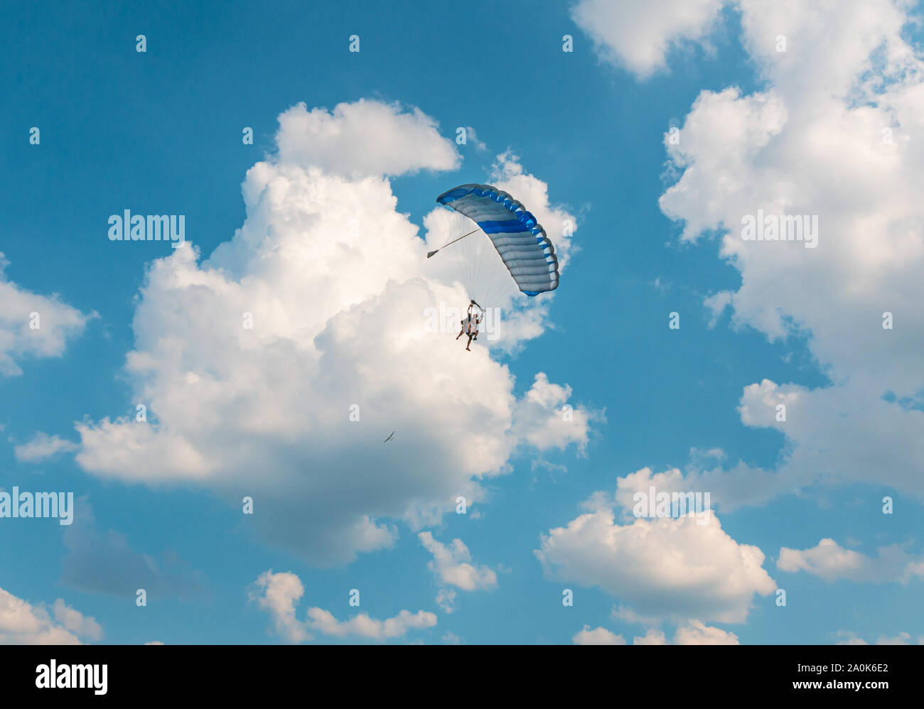 Parachutist flying high in sky hi-res stock photography and images - Alamy