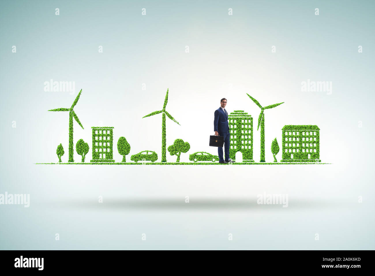 The the concept of clean energy and environmental protection Stock ...