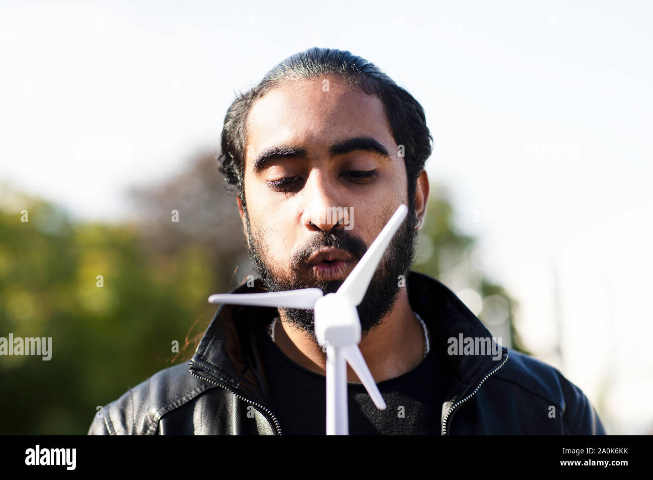Man hair blowing wind hi-res stock photography and images - Alamy