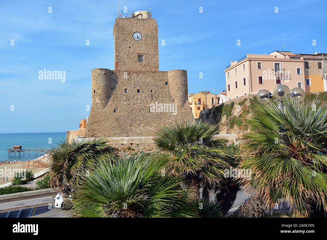 Termoli, Molise/Italy the old fishing village with the Swabian Castle ...