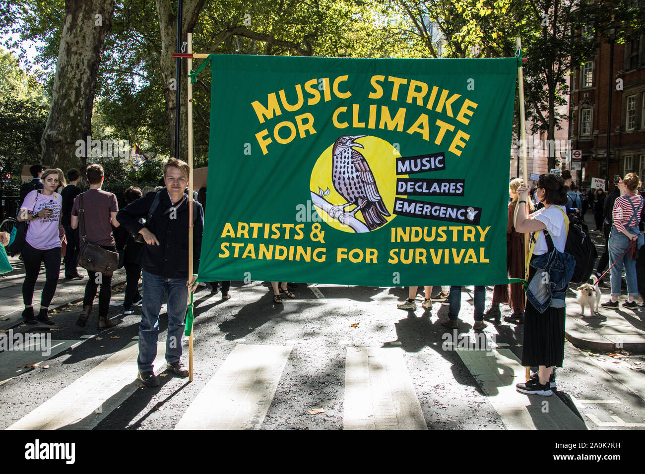 London, UK. 20th Sep, 2019. Thousands rallied in central London ...