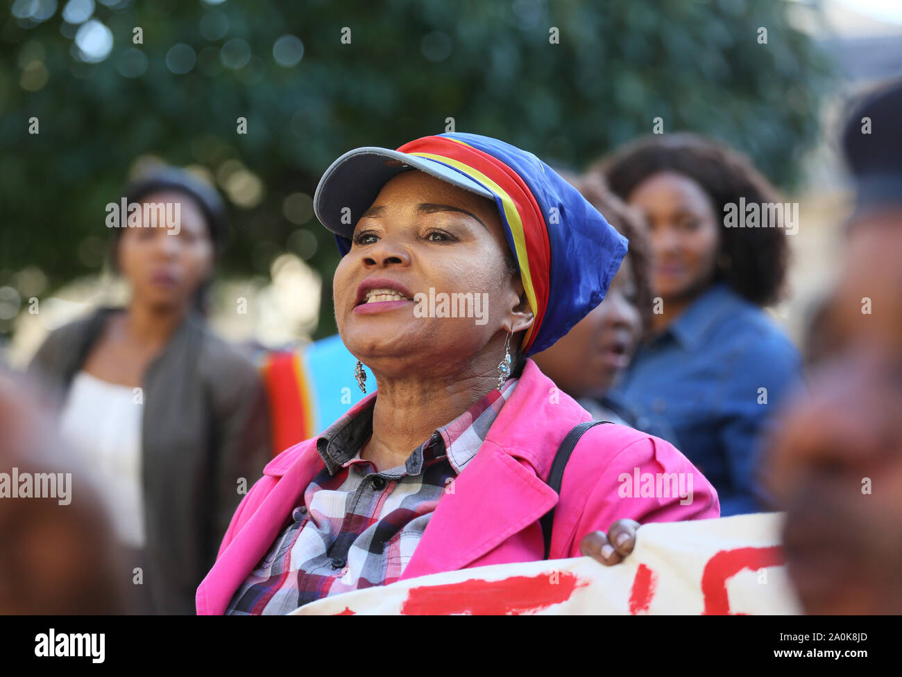 Manchester, UK. 20th September,2019. Members of the Congolese community ...