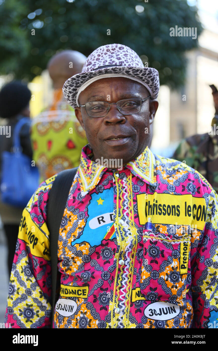 Manchester, UK. 20th September,2019. Members of the Congolese community ...