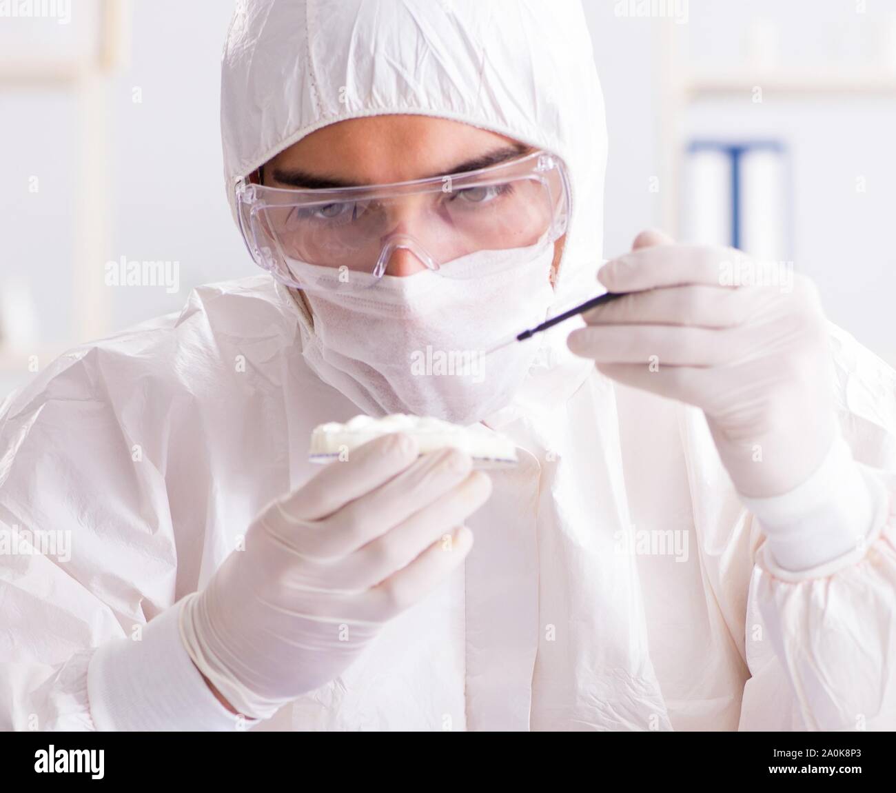 The food scientist testing new stuff in the lab Stock Photo - Alamy
