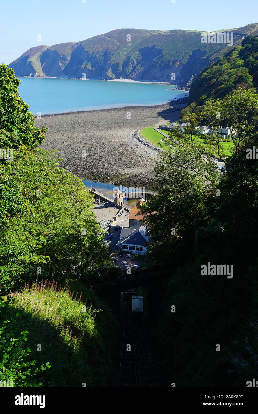 A view across Lynmouth Bay, Devon Stock Photo - Alamy