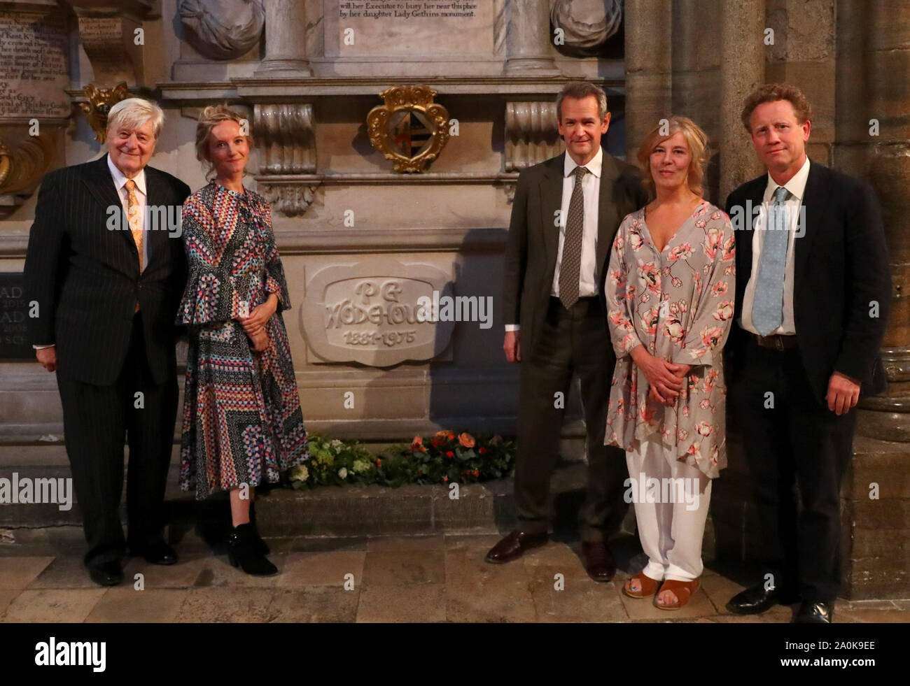 Actors Martin Jarvis, Lara Cazalet, Alexander Armstrong, Lucy Tregear ...