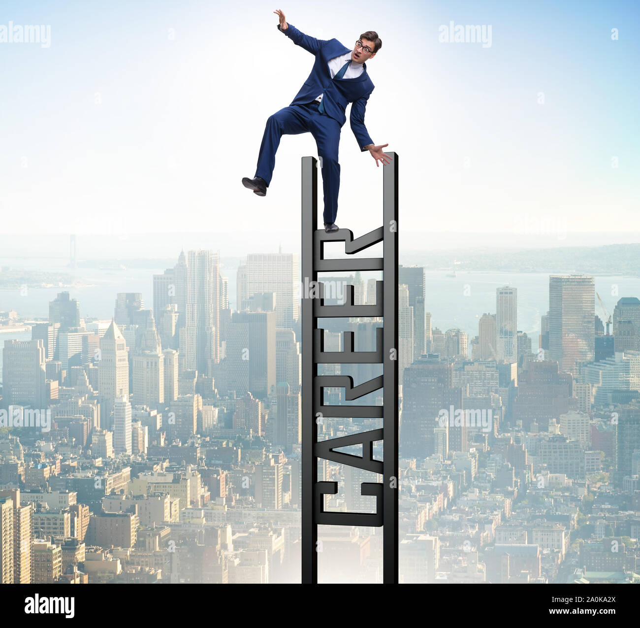 The businessman failing in his career Stock Photo - Alamy