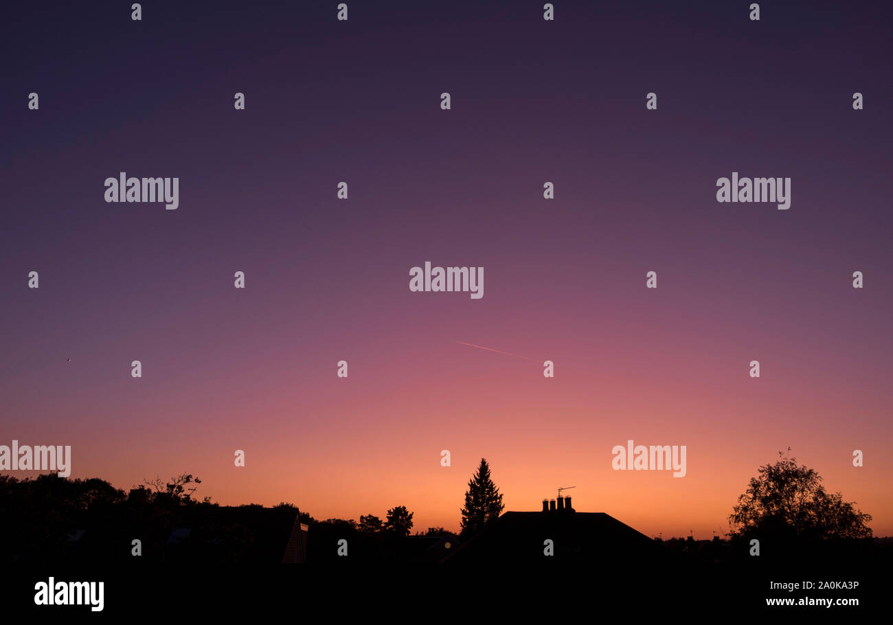 Rooftops in silhouette hi-res stock photography and images - Alamy