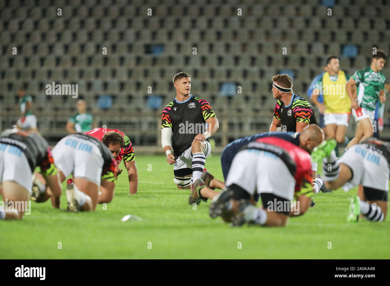 Johan meyer with giovanni licata durante il heating hi-res stock ...