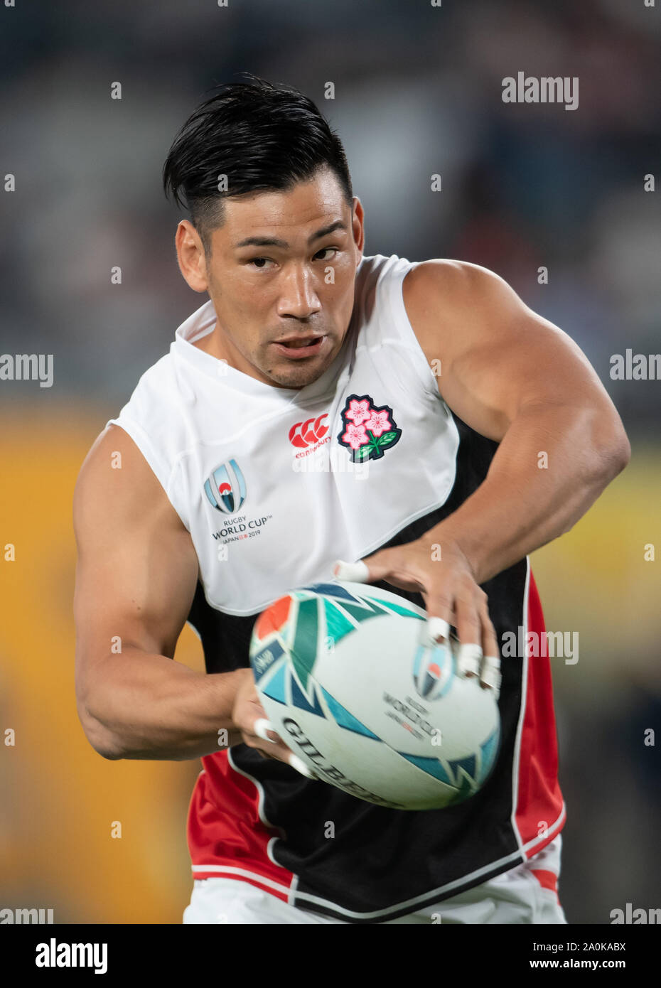 Japan's Ryoto Nakamura during the pre match warm up before the Pool A ...