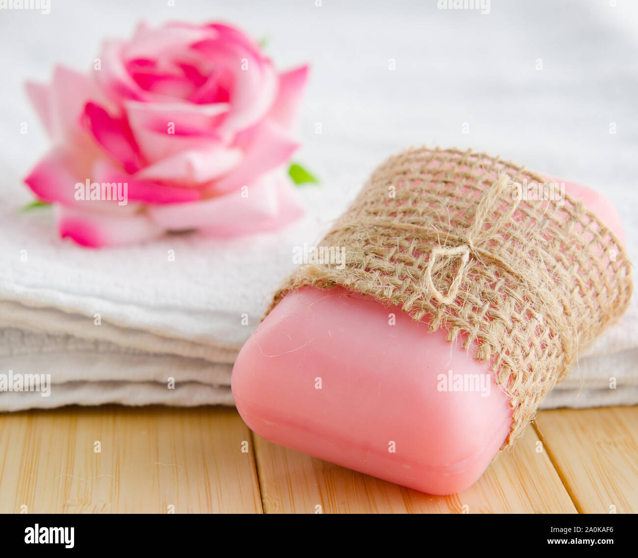 The healthy lifestyle concept with aromatic soaps Stock Photo - Alamy