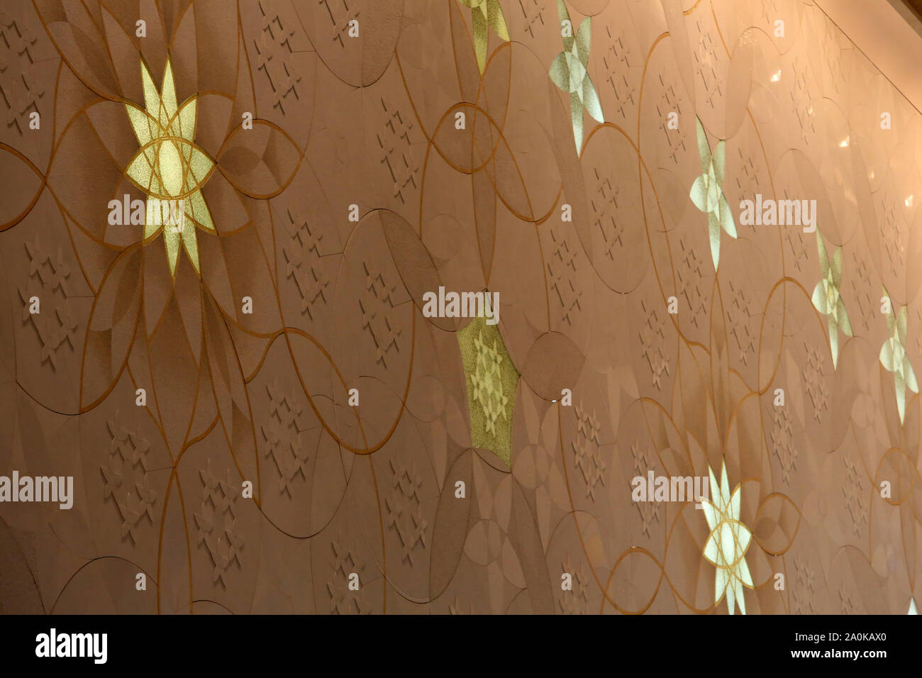 Décoration florale. Mosquée Sheikh Zayed. 1995. Abou Dhabi. / Sheikh ...