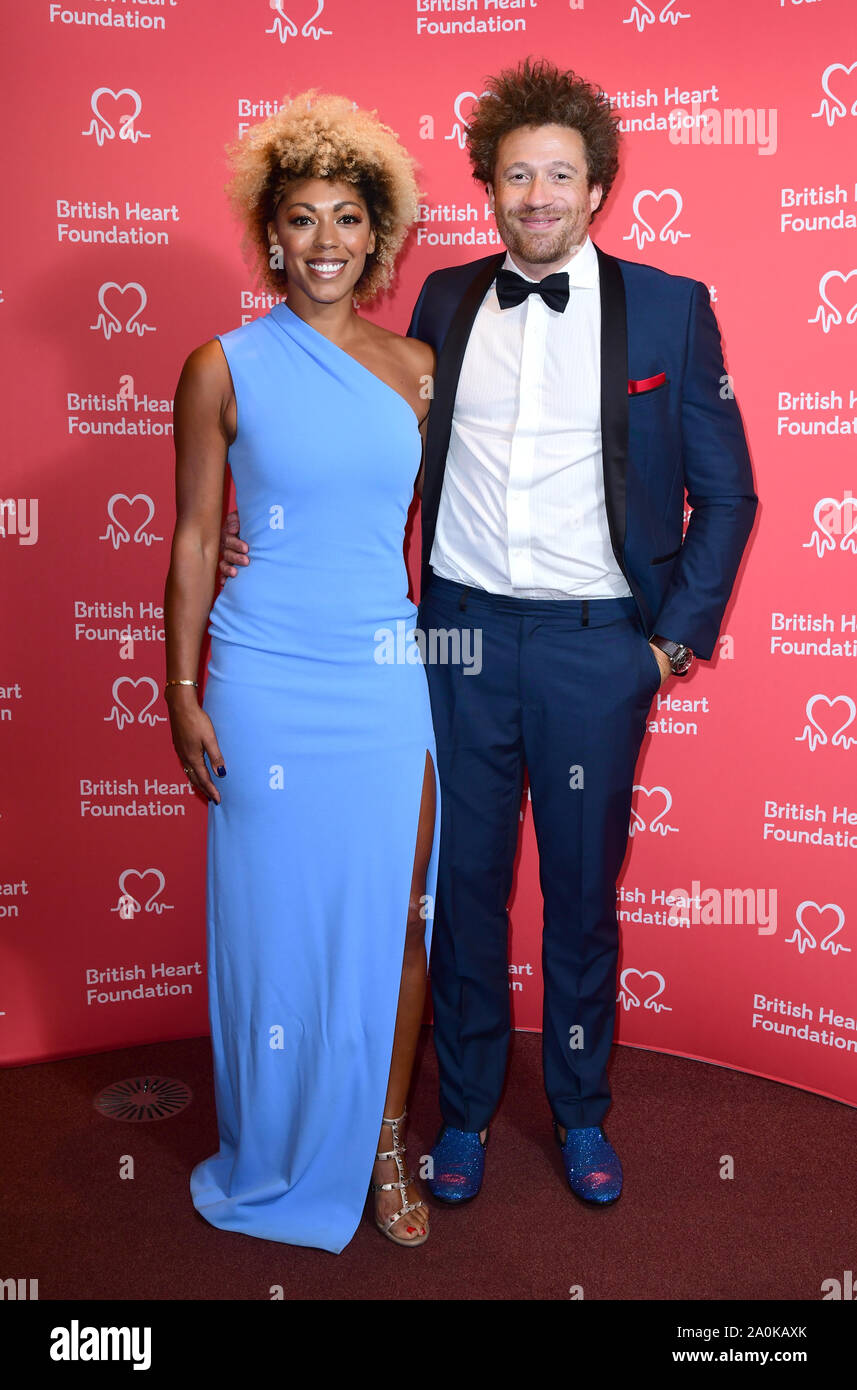 Dr Zoe Williams (left) and Stuart McKay attend the British Heart ...