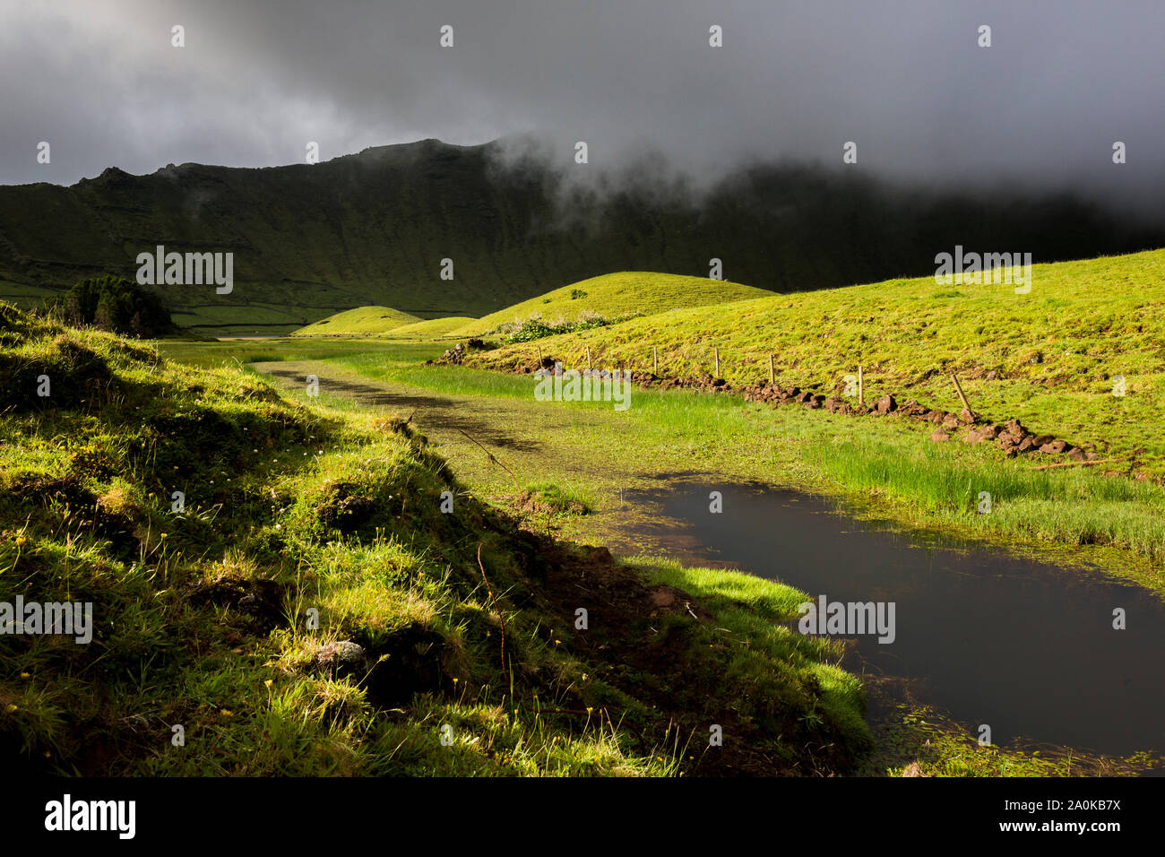 Volcano cauldron with stream hi-res stock photography and images - Alamy