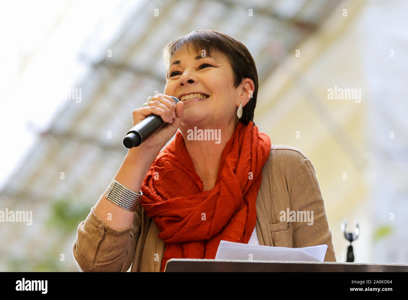 Westminster, London, UK. 20 Sept 2019 - Green Party MP Caroline Lucas ...
