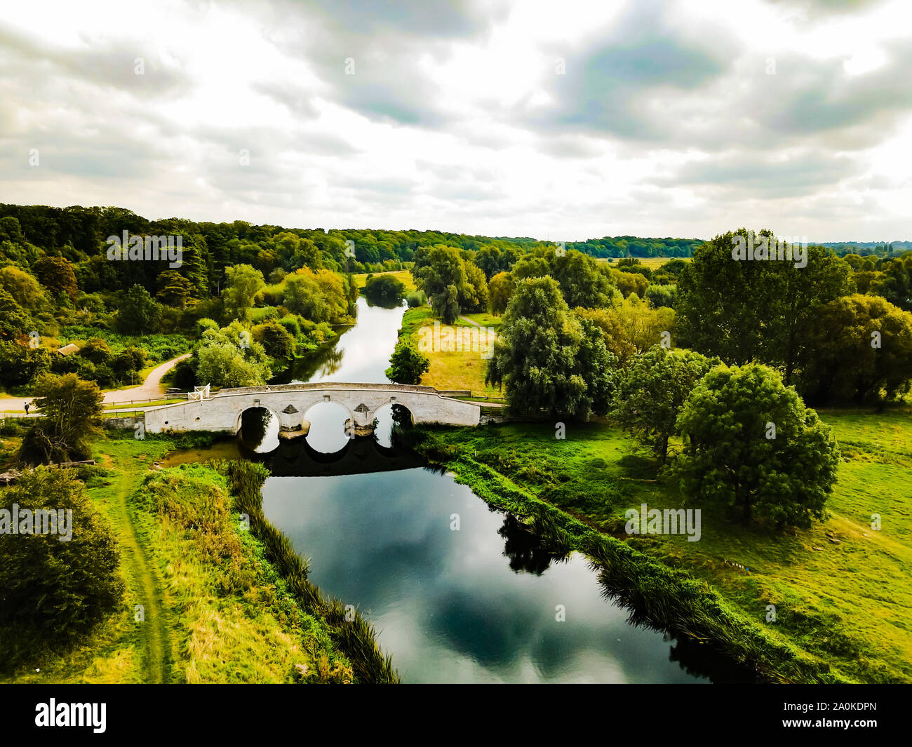 Ferry Meadows Bridge Peterborough Stock Photo - Alamy