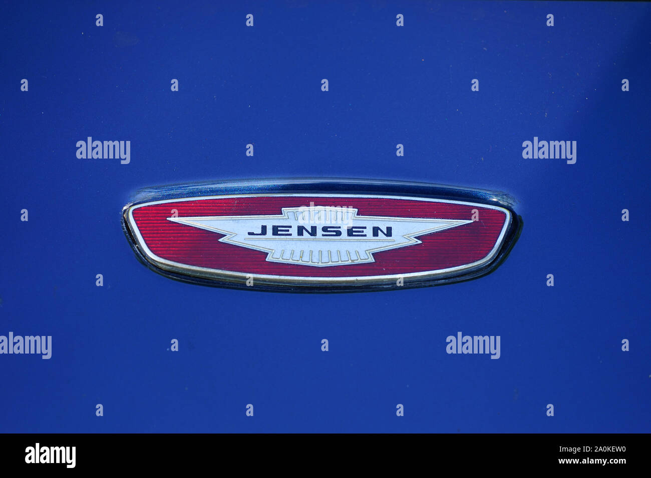 Jensen Interceptor badge Stock Photo - Alamy