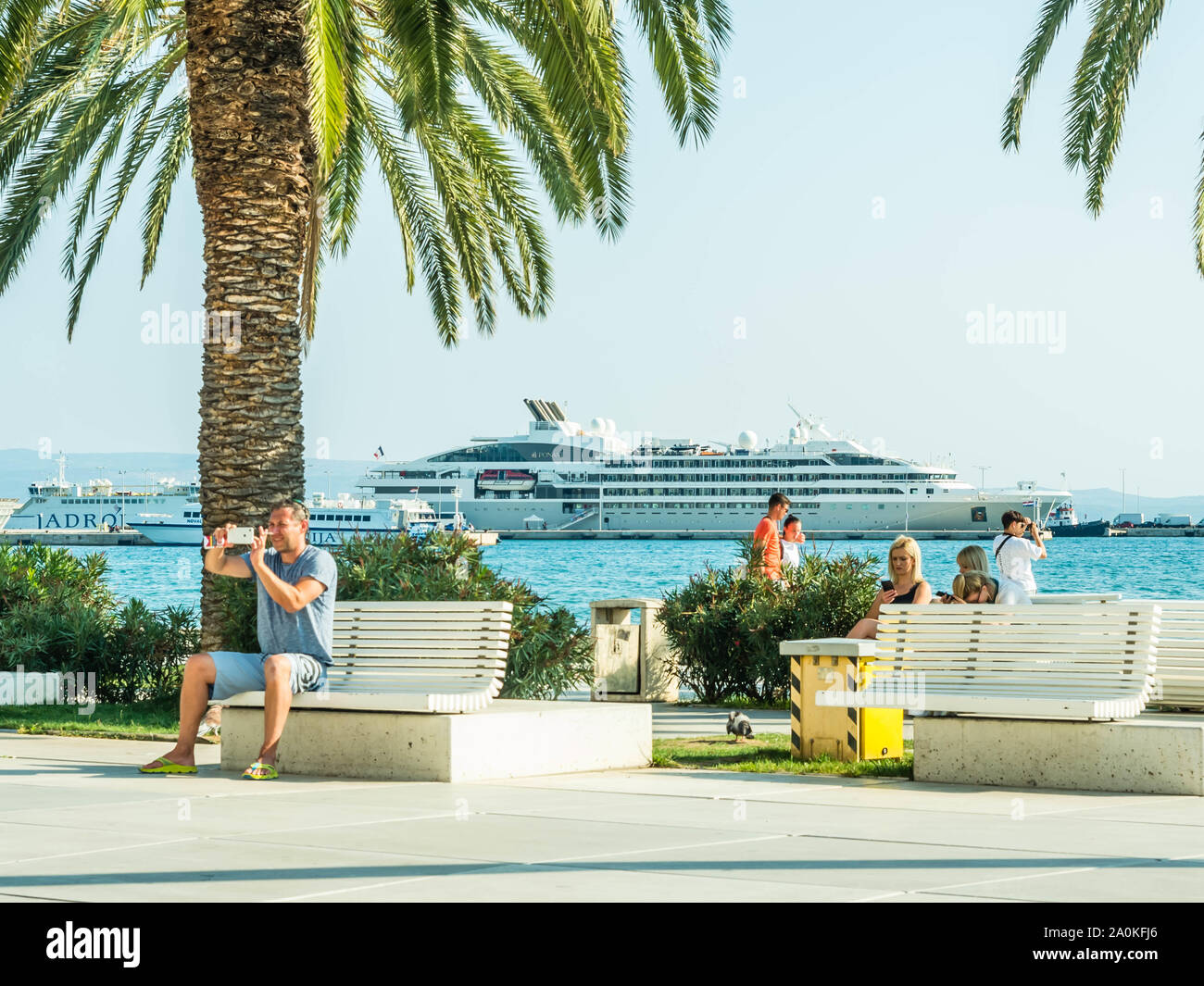 The riva split Stock Photo - Alamy