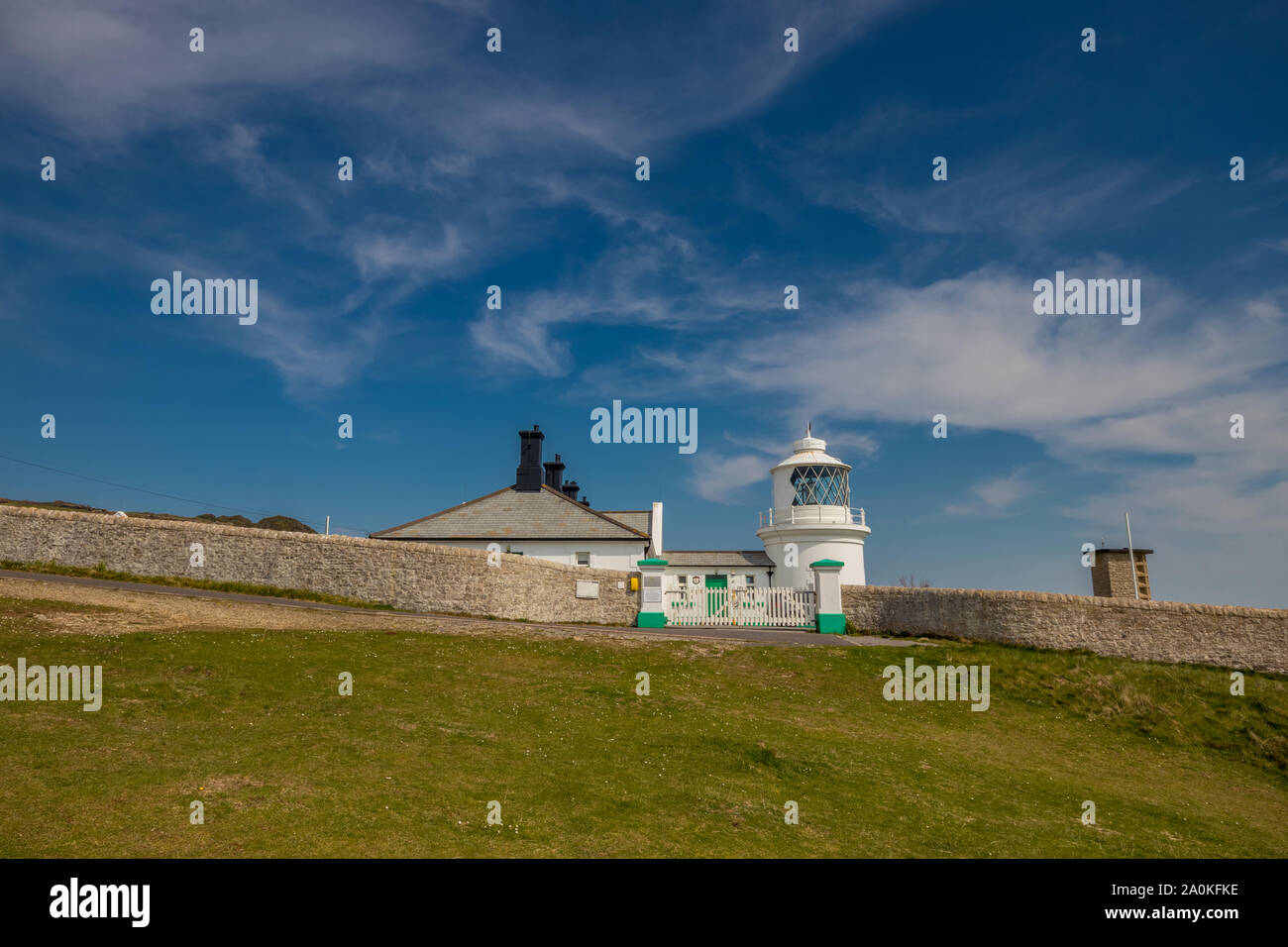 Anvil point lighthouse in durlston hi-res stock photography and images ...