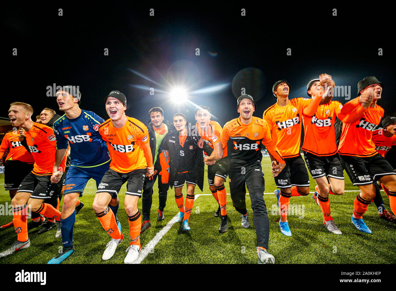 Players of volendam celebrate hi-res stock photography and images - Alamy