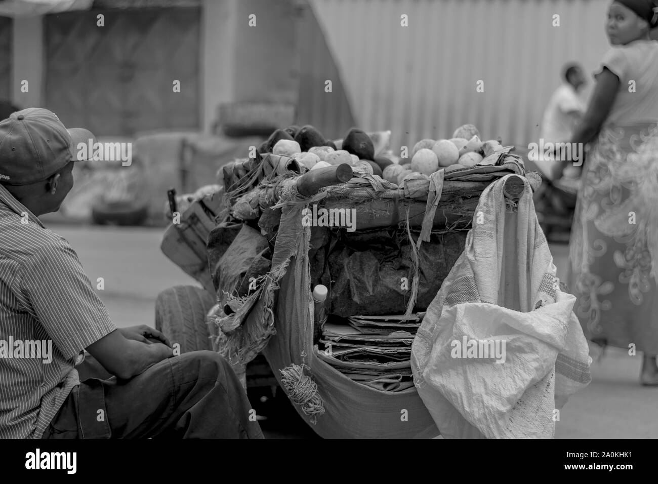 Hand cart Black and White Stock Photos & Images - Alamy