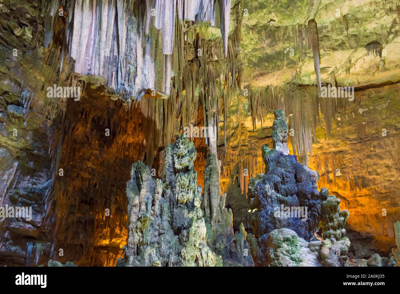 CASTELLANA CAVES, ITALY - AUGUST 26 2017: Castellana caves grotto in ...