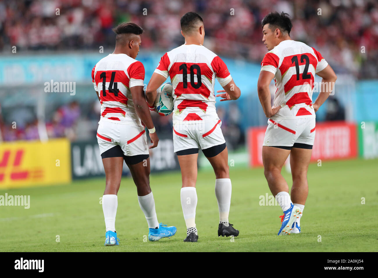 Tokyo, Japan. 20th Sep, 2019. (L-R) Kotaro Matsushima, Yu Tamura, Ryoto ...