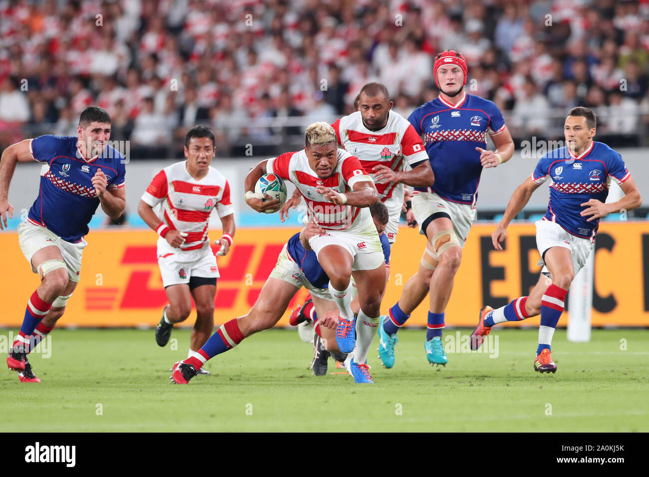 Tokyo, Japan. 20th Sep, 2019. Lomano Lava Lemeki (JPN) Rugby : 2019 Rugby World Cup Pool A match ...