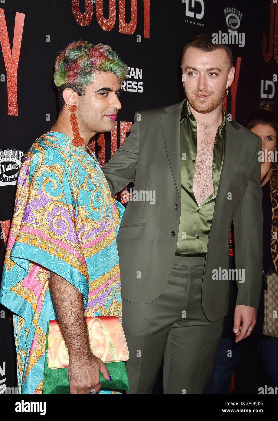 BEVERLY HILLS, CA - SEPTEMBER 19: Alok Vaid-Menon and Sam Smith attend ...