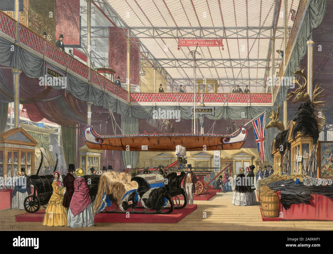 GREAT EXHIBITION OF 1851 at the Crystal Palace in Hyde Park, London ...