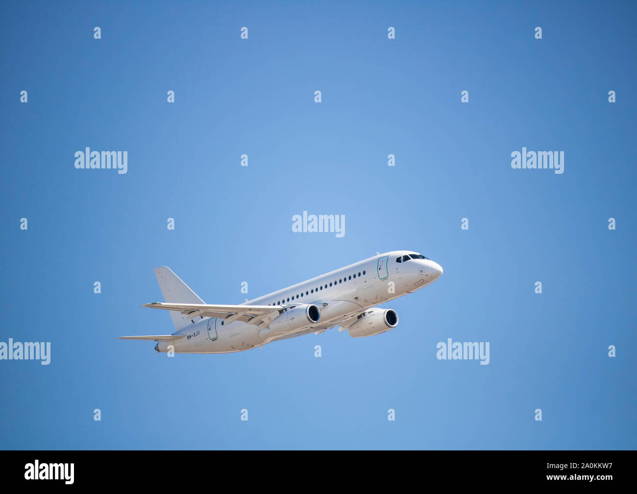 Istanbul, Turkey - September-18,2019: Sukhoi Superjet 100 Russian-made ...